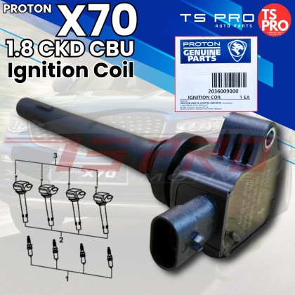 Geely Proton X70 1.8 CBU CKD Genuine Ignition Coil (3 Pin) 2036009000 ...