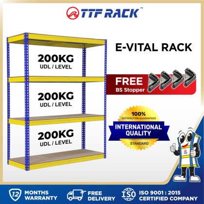 E-Simple Rack 4 Levels 200KG (H)151-211cm | TTFRack™ | Malaysia's ...