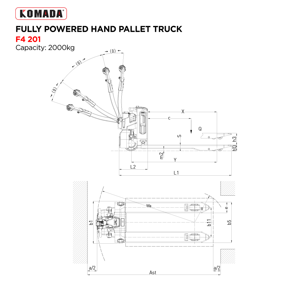 Powered Pallet Truck Drawing