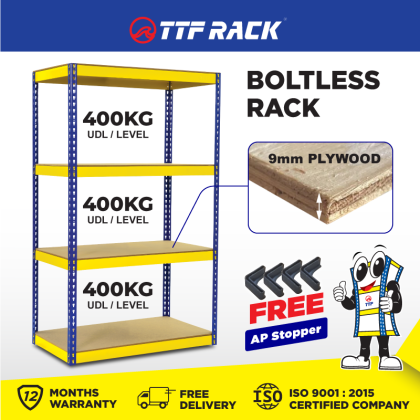 TTF Rack™Boltless Rack Plywood H183-213cm D76-122cm/Rak Besi Bertingkat ...