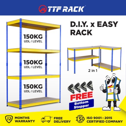 TTF Rack™ Easy DIY Rack /Boltless Rack Storage Rak Dapur Rak Besi Rak ...