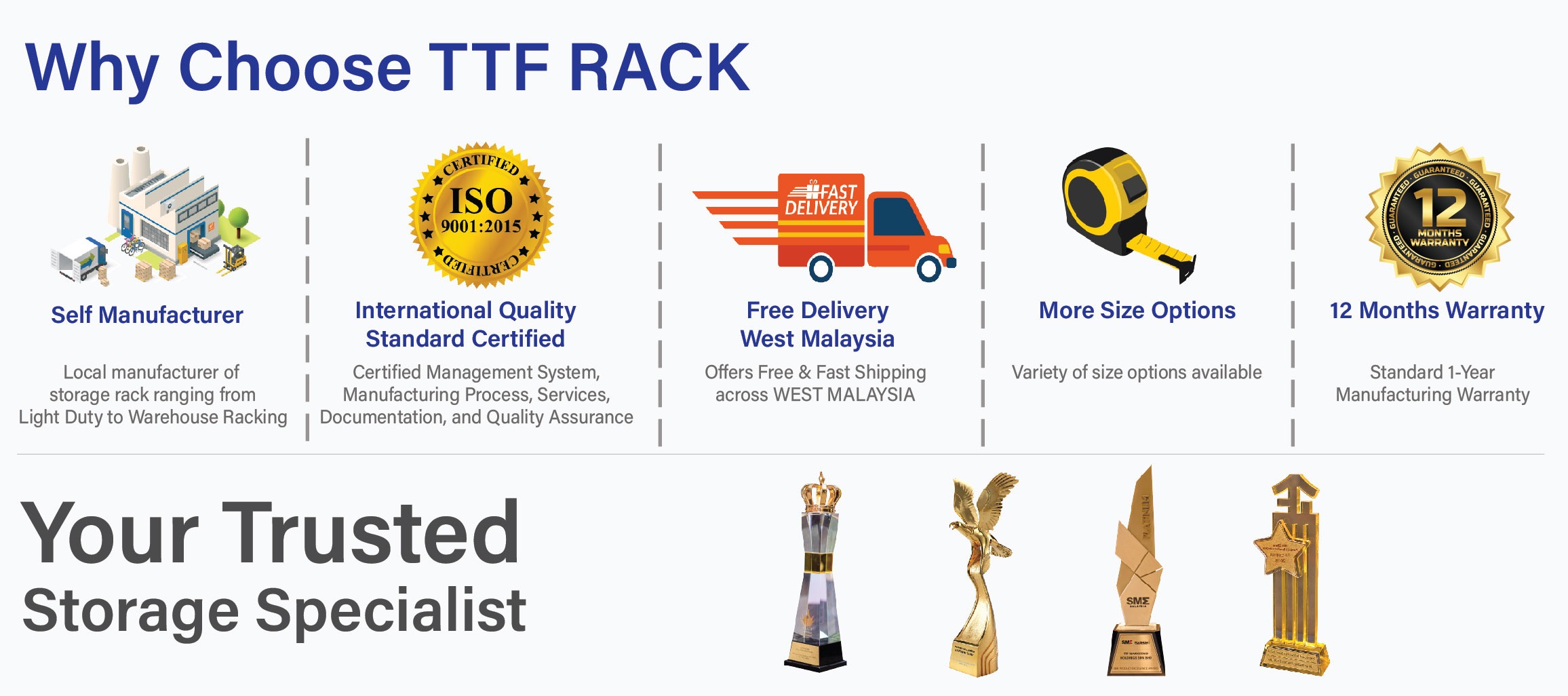 Econ Rack 4 Levels Height 183cm With Joint | TTFRack™ | Malaysia's ...