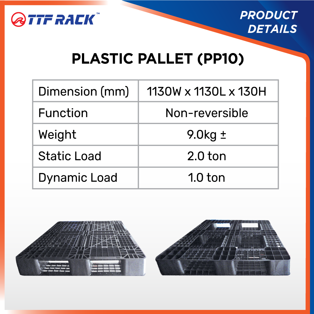 Plastic Pallet Dimensions 1200x1000x150 Mm Heavy Duty Hdpe Rackable