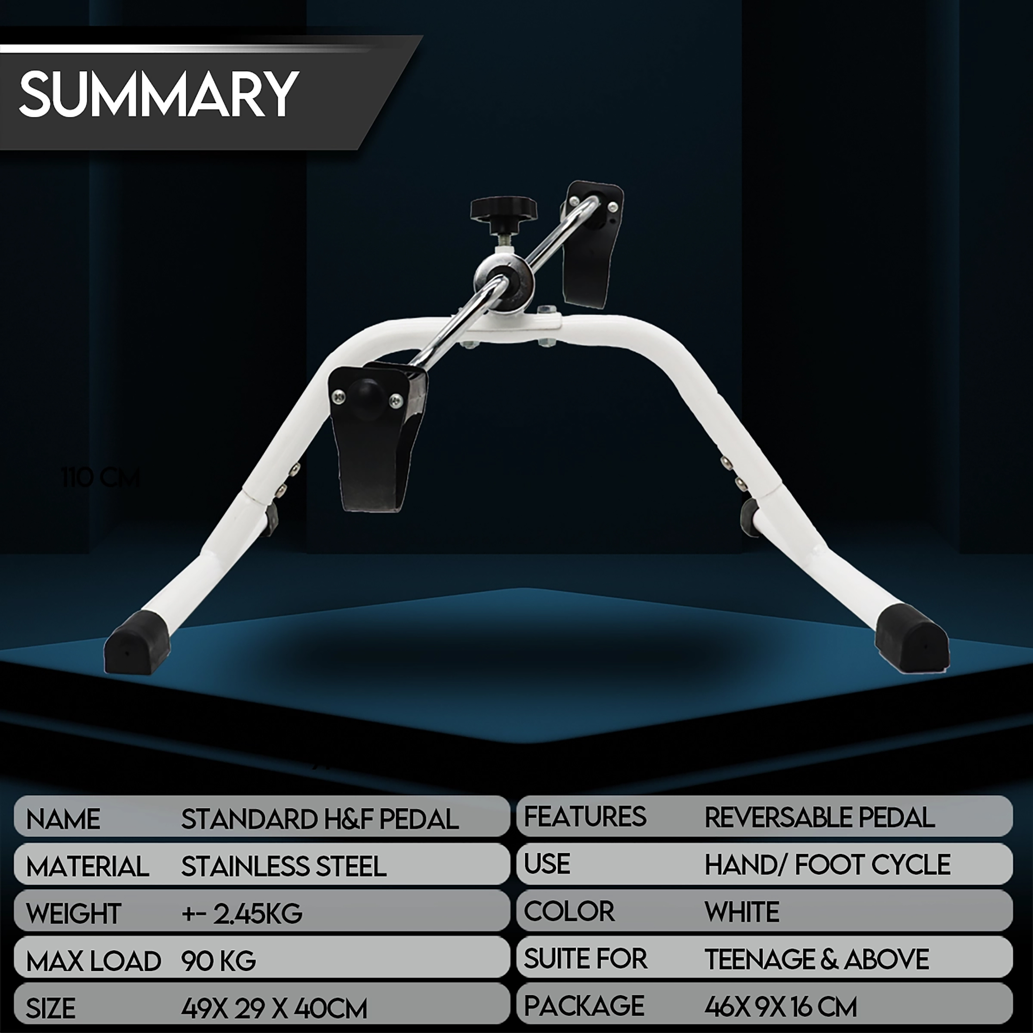 Hand and Foot Pedal Exerciser Bike | Malaysia No.1 Fitness and Gym ...