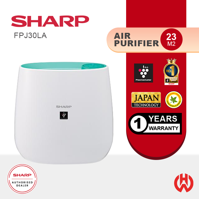 SHARP Air Purifier 23m PLASMA CLUSTER FPJ30LA Blue Color Weng Hing Company Selling Home Applicance