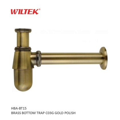 BRASS BOTTOM TRAP C03G GOLD POLISH (HBA-BT15)