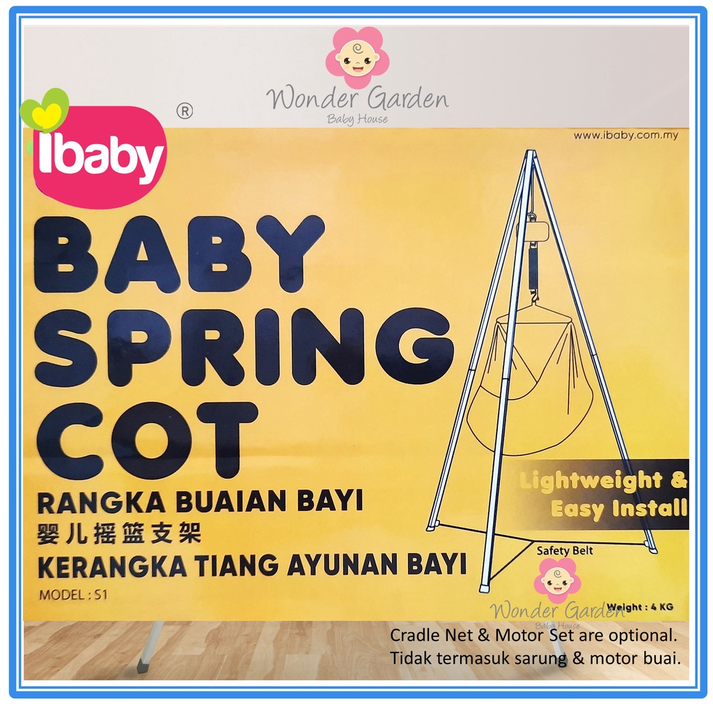 I Baby Spring Cot With Max Load 18Kg (Rangka Buaian Bayi | Tripod Type ...